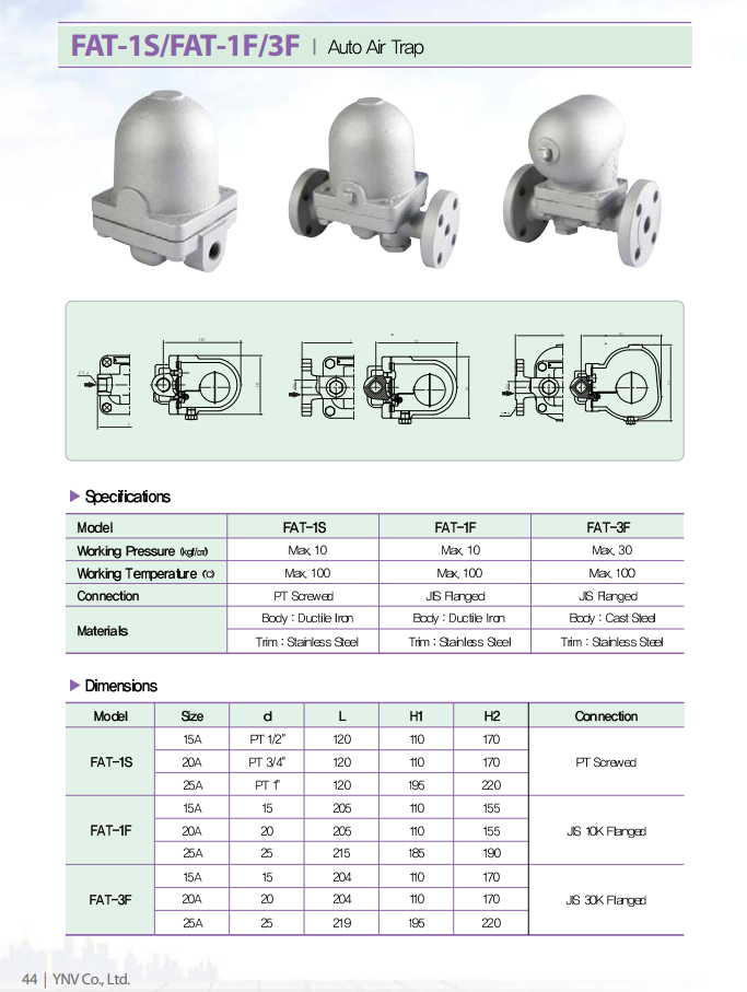 Auto air trap FAT-3F - Cao Đạt TAE Co.,LTD